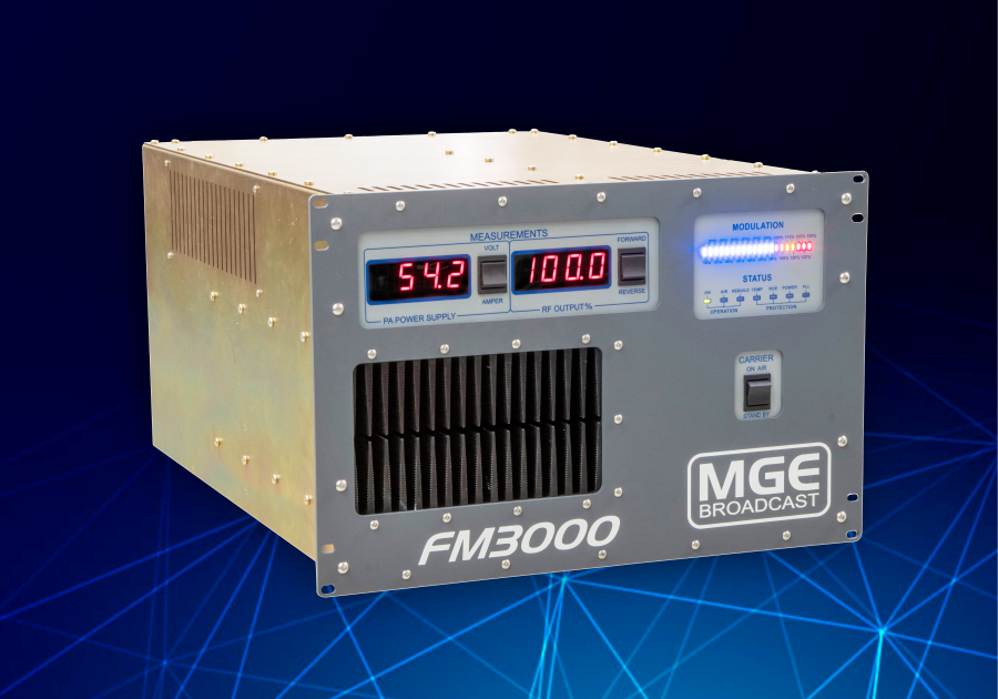 Transmissor FM3000 com fonte convencional | MGE Broadcast